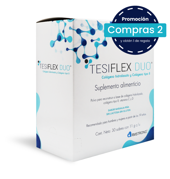 Paquete Tesiflex Duo* Colágeno Hidrolizado Colágeno tipo II | Armstrong ...